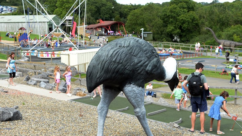 T-Rex 12-Hole Golf: How Dinosaurs Invented Golf | The Dinosaur Park Tenby