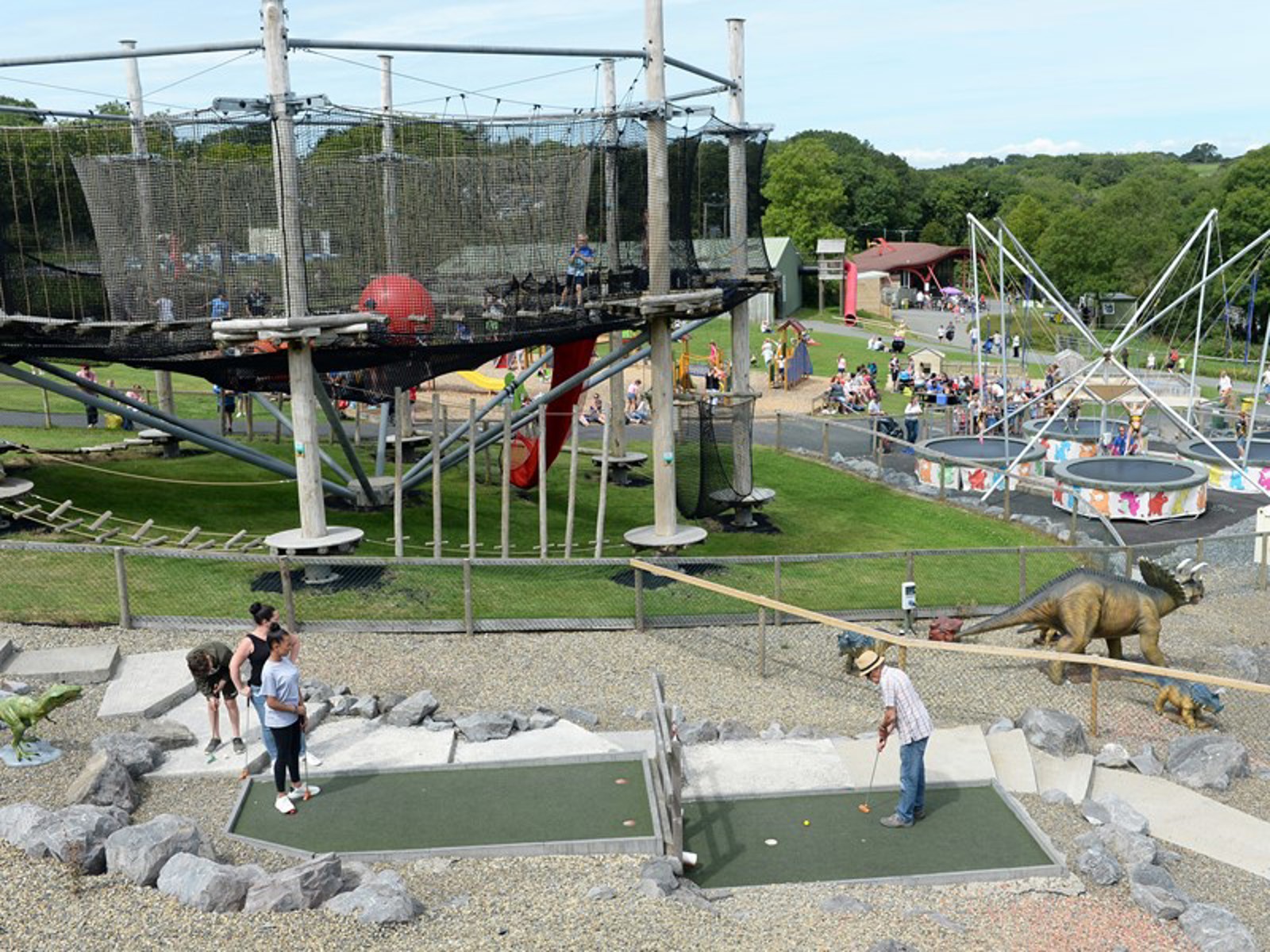 T-Rex 12-Hole Golf: How Dinosaurs Invented Golf | The Dinosaur Park Tenby